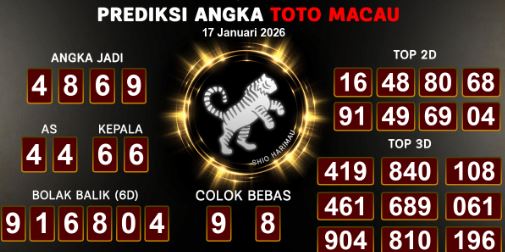 Kode Syair Macau Hari Ini 17 Januari 2026 - TogelPools